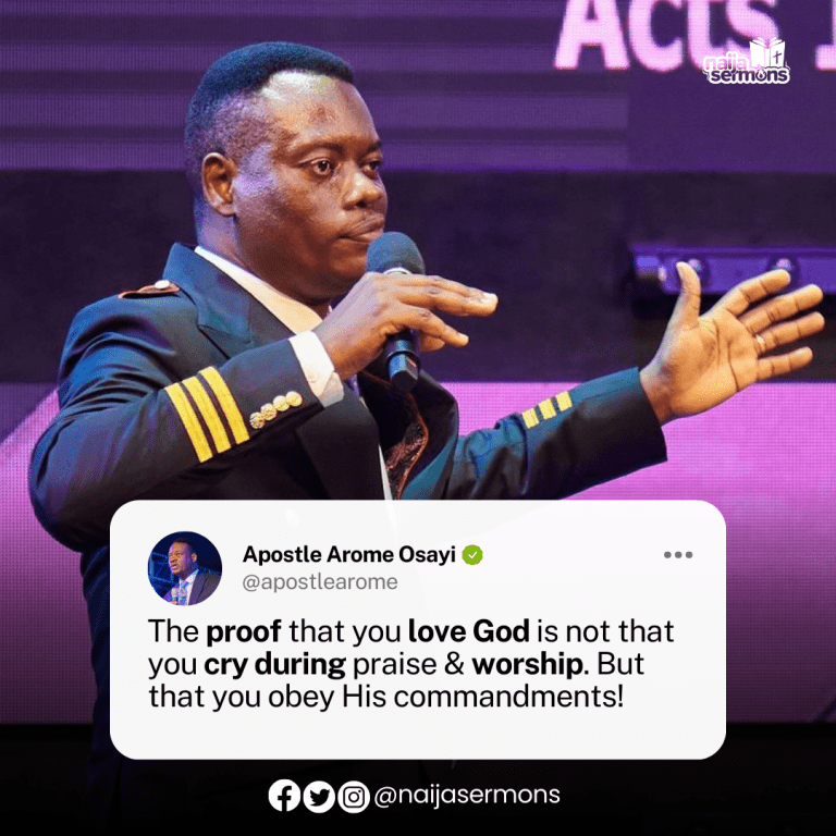 QUOTE OF THE DAY BY APOSTLE AROME OSAYI » Naijasermons