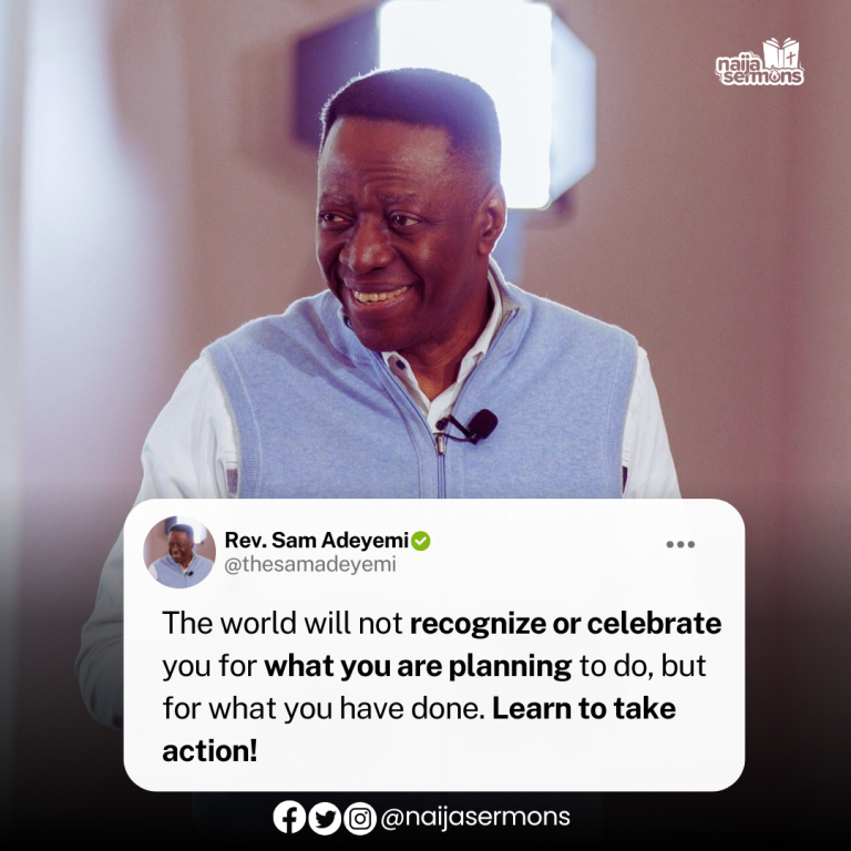 QUOTE OF THE DAY BY REV. SAM ADEYEMI » Naijasermons